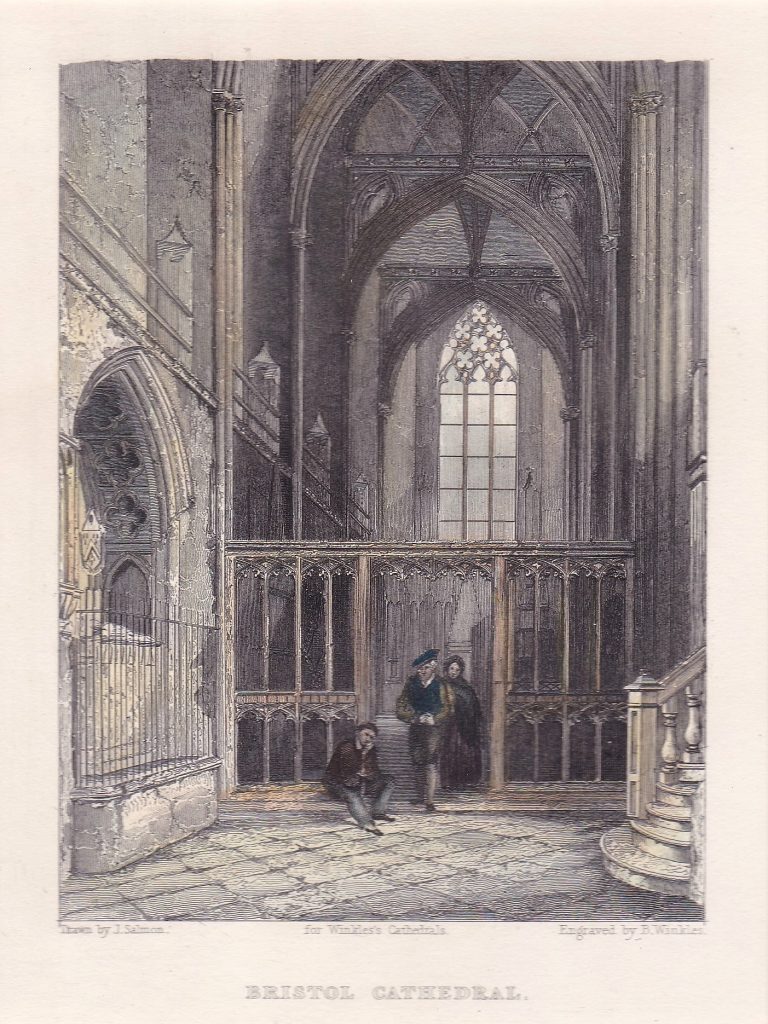 Bristol Cathedral - interior view - STONE CROSS PRINTS